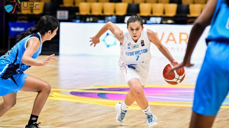 FIBA U16 Women’s Asia Cup 2025 (Division B) Осиё Кубоги. Ўзбекистон U16 Ҳиндистонлик ...